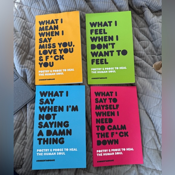 Robert M. Drake | Accents | Colorful Poetry Book Set By Robert M Drake ...